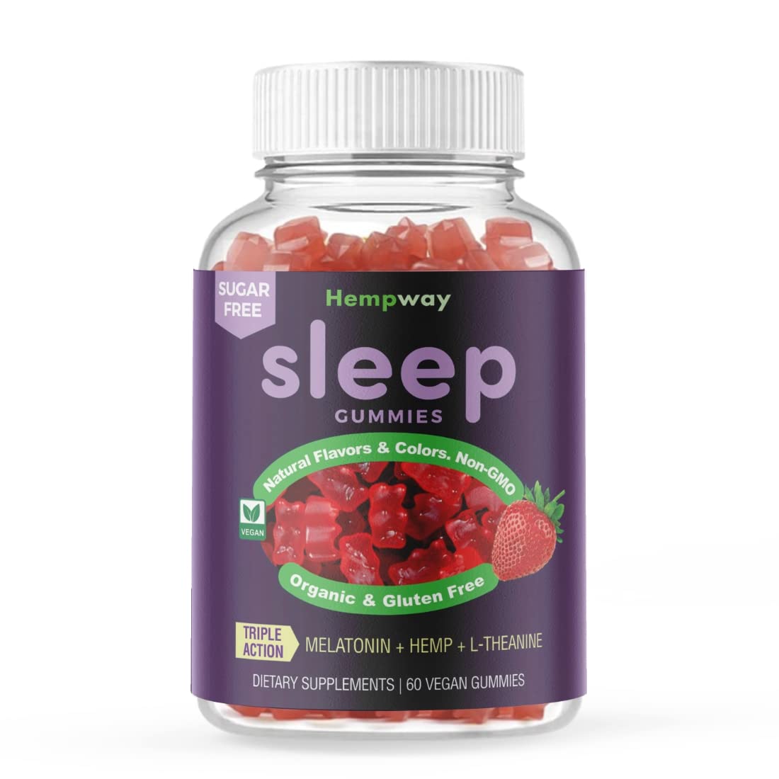 Hemp melatonin gummies for restful sleep