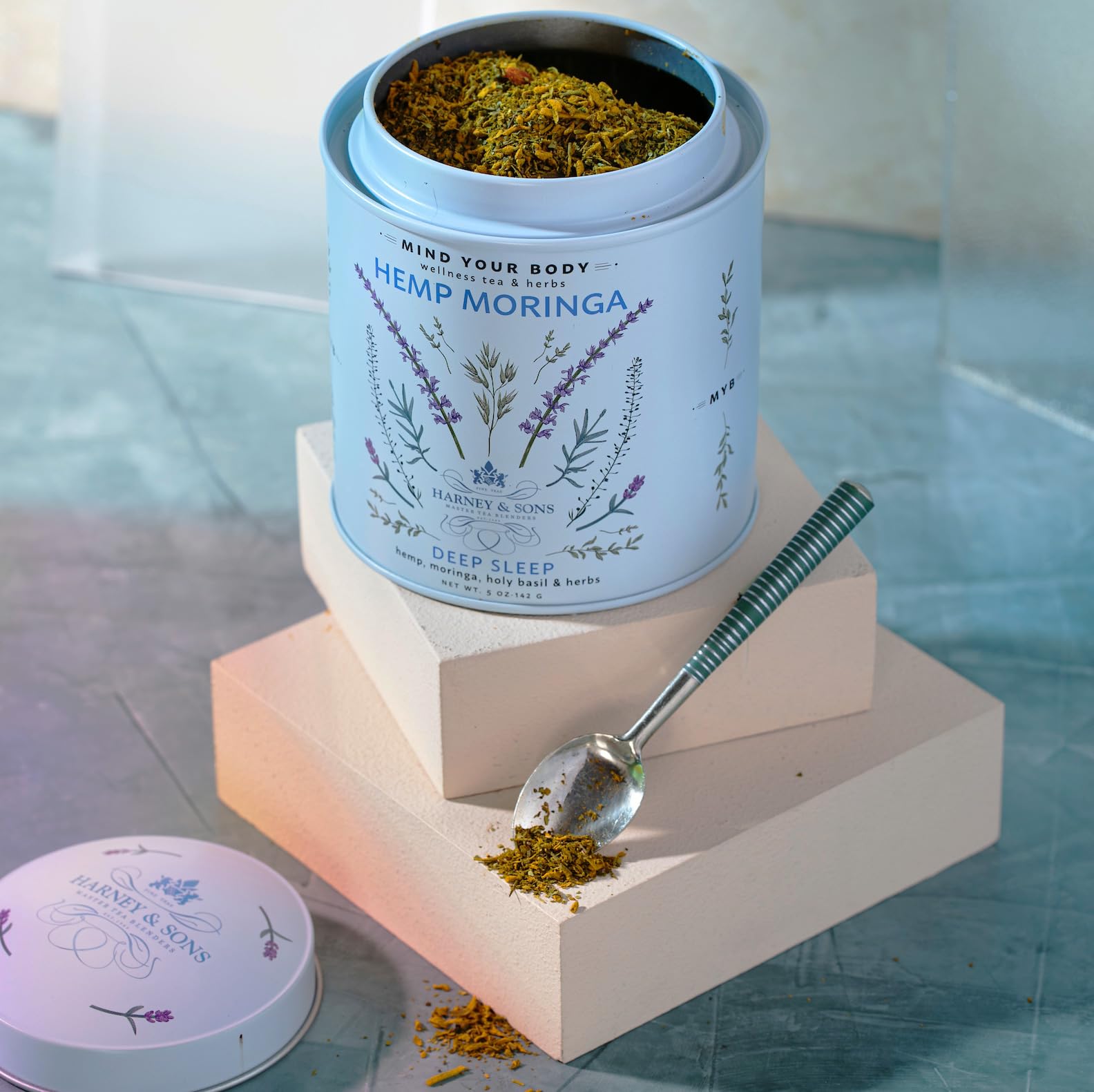 Hemp moringa herbal detox tea
