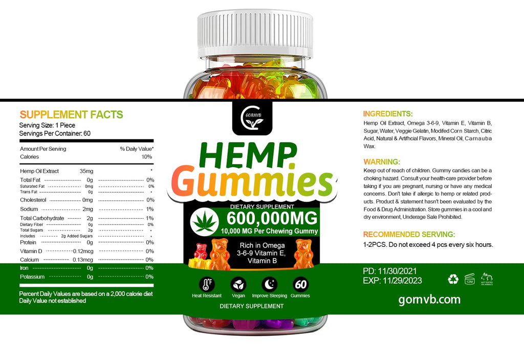 Hemp multivitamins for daily wellness