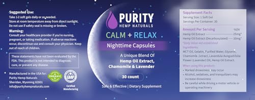 hemp oil and chamomile relaxation blend