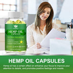 Hemp oil capsules for inflammation