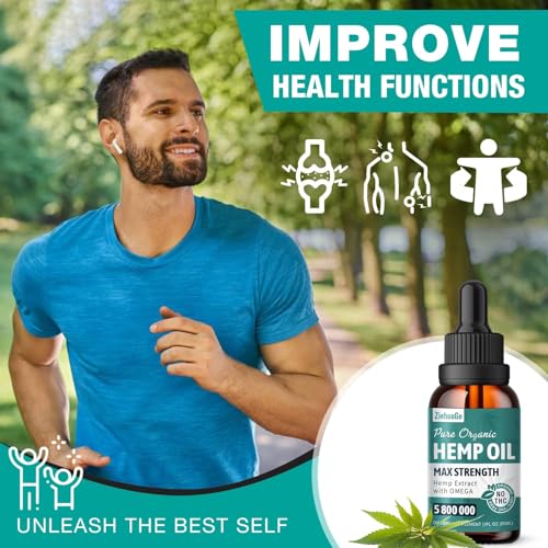 Hemp oil drops for daily health