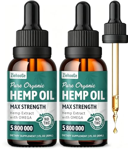 Hemp oil drops for wellness