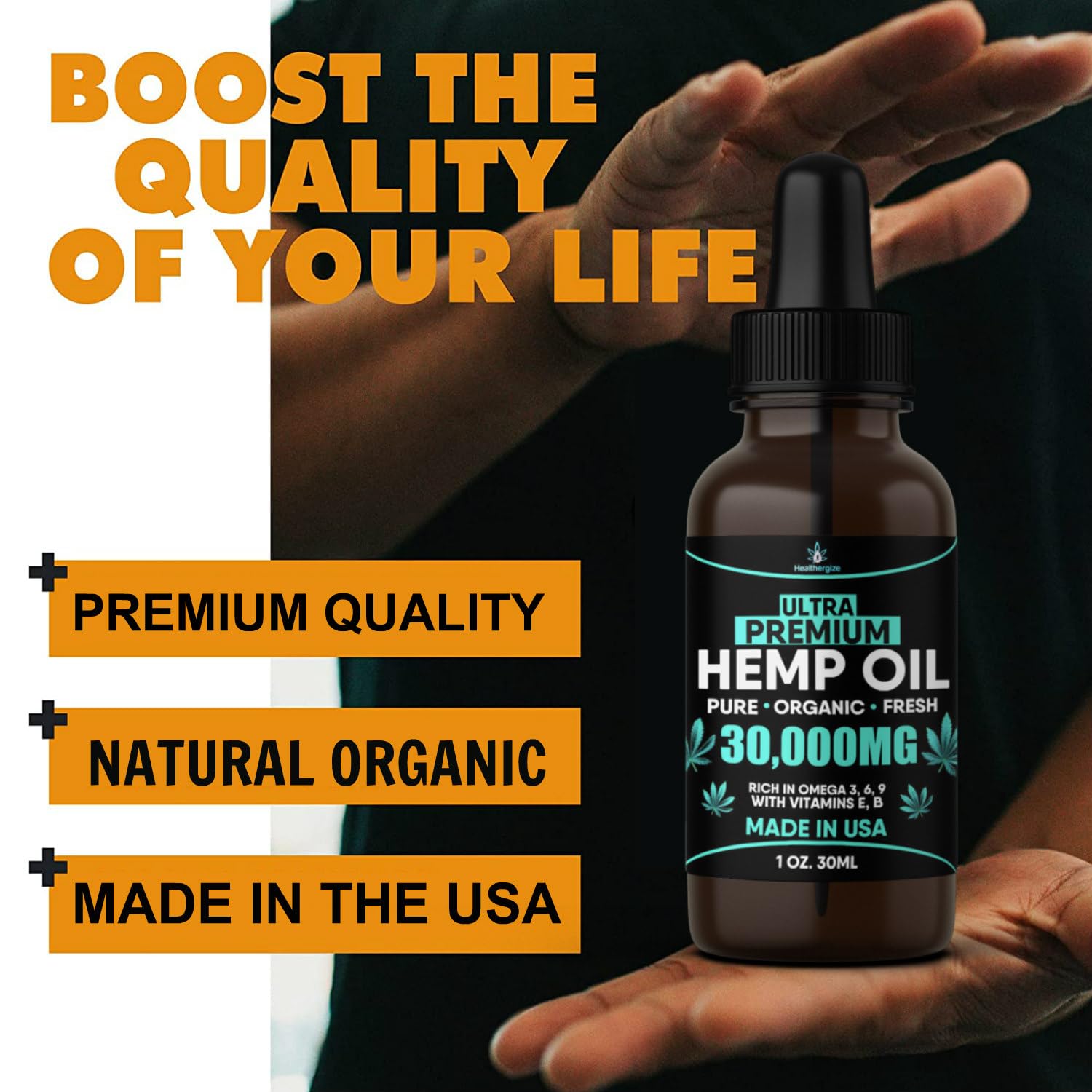 Hemp oil natural for skin health