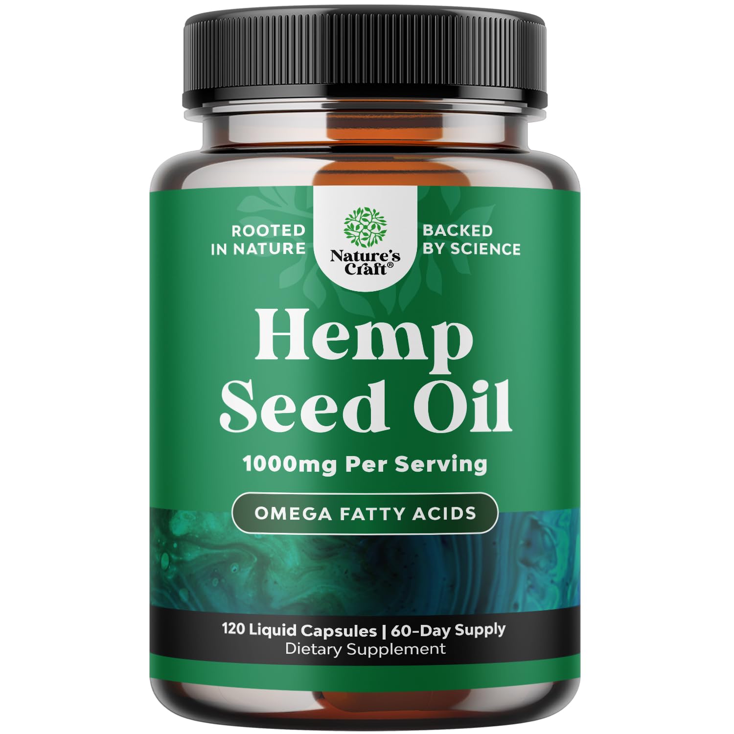 Hemp seed oil capsules for wellness