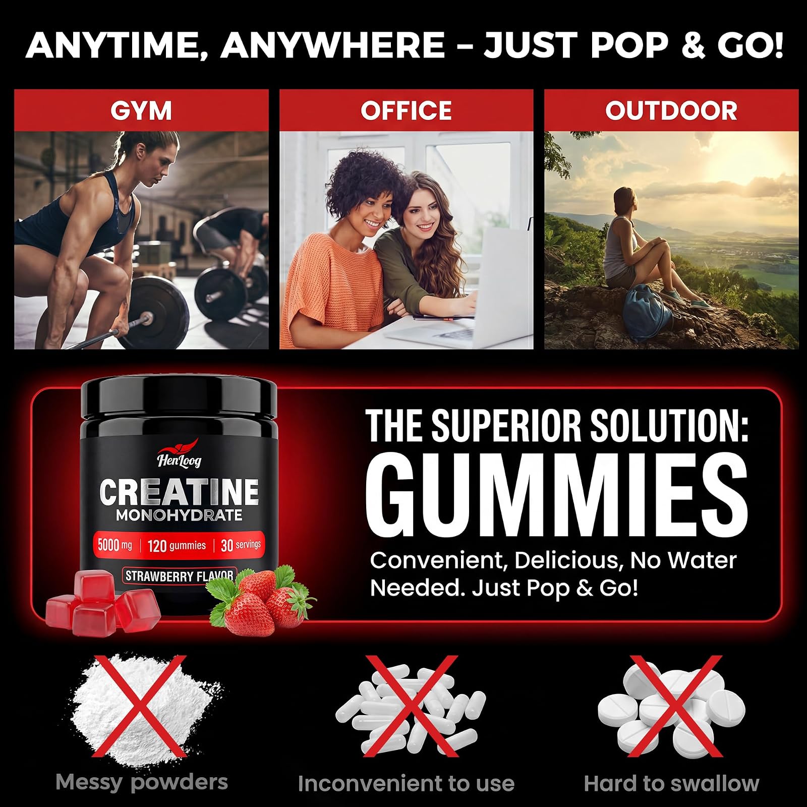 Hen Loog sports nutrition gummies