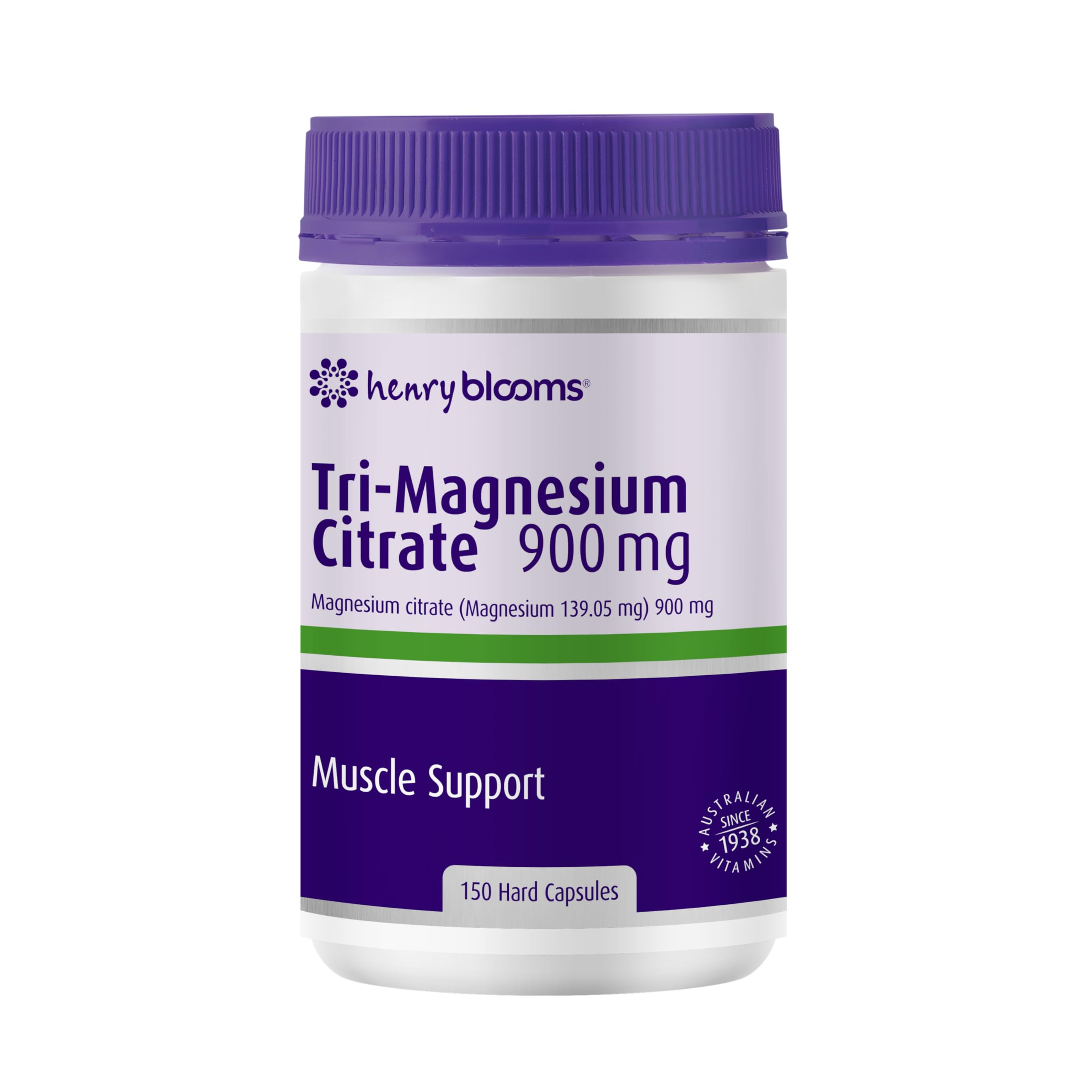 Henry Blooms magnesium support capsules