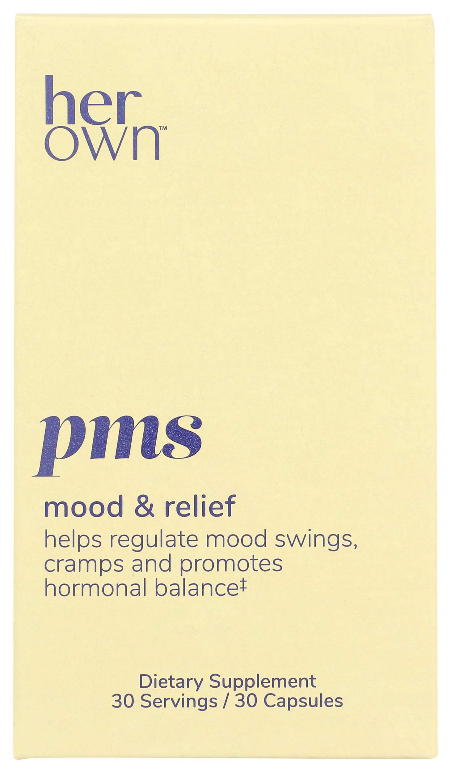 Her Own PMS supplement capsules for women