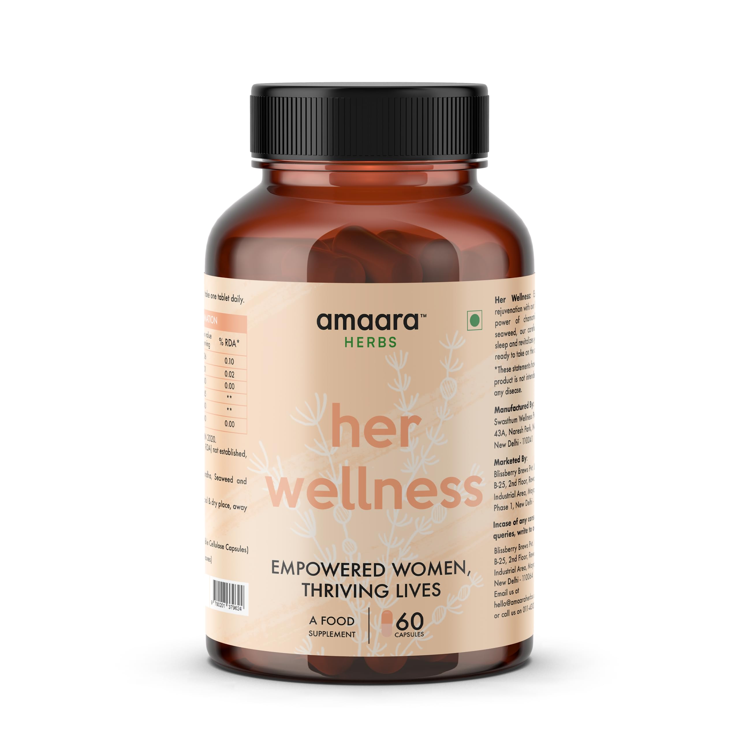 Her Wellness blended vitamin capsules