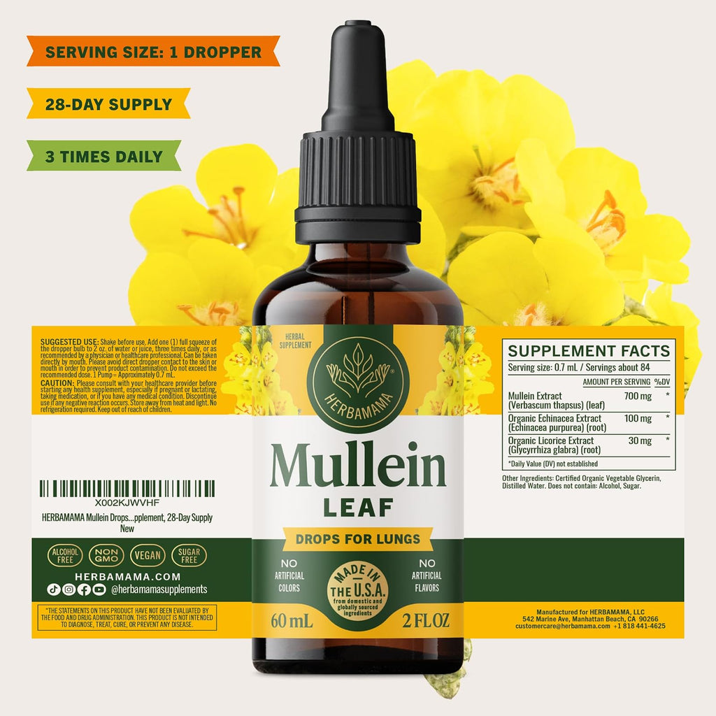 Herb-based lung support with Mullein