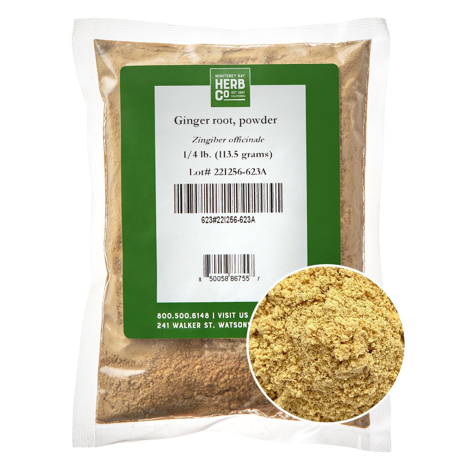 Herb Co ginger root powder for tea