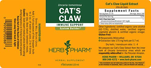 Herb Pharm Cat's Claw benefits