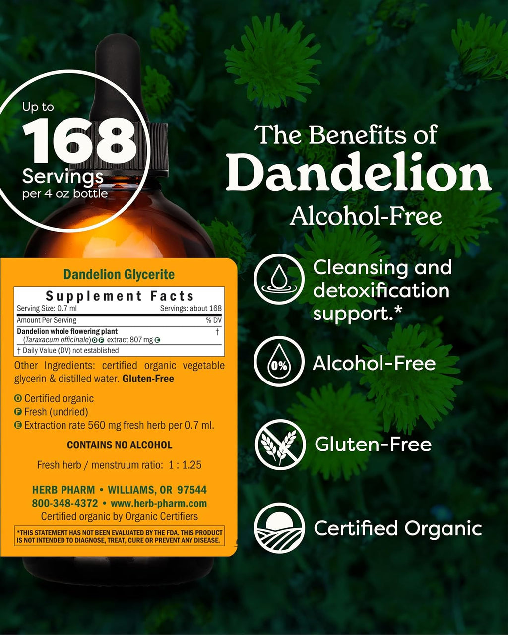 Herb Pharm dandelion herbal remedy
