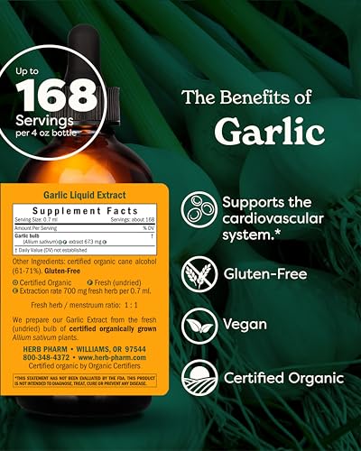 Herb Pharm garlic extract features