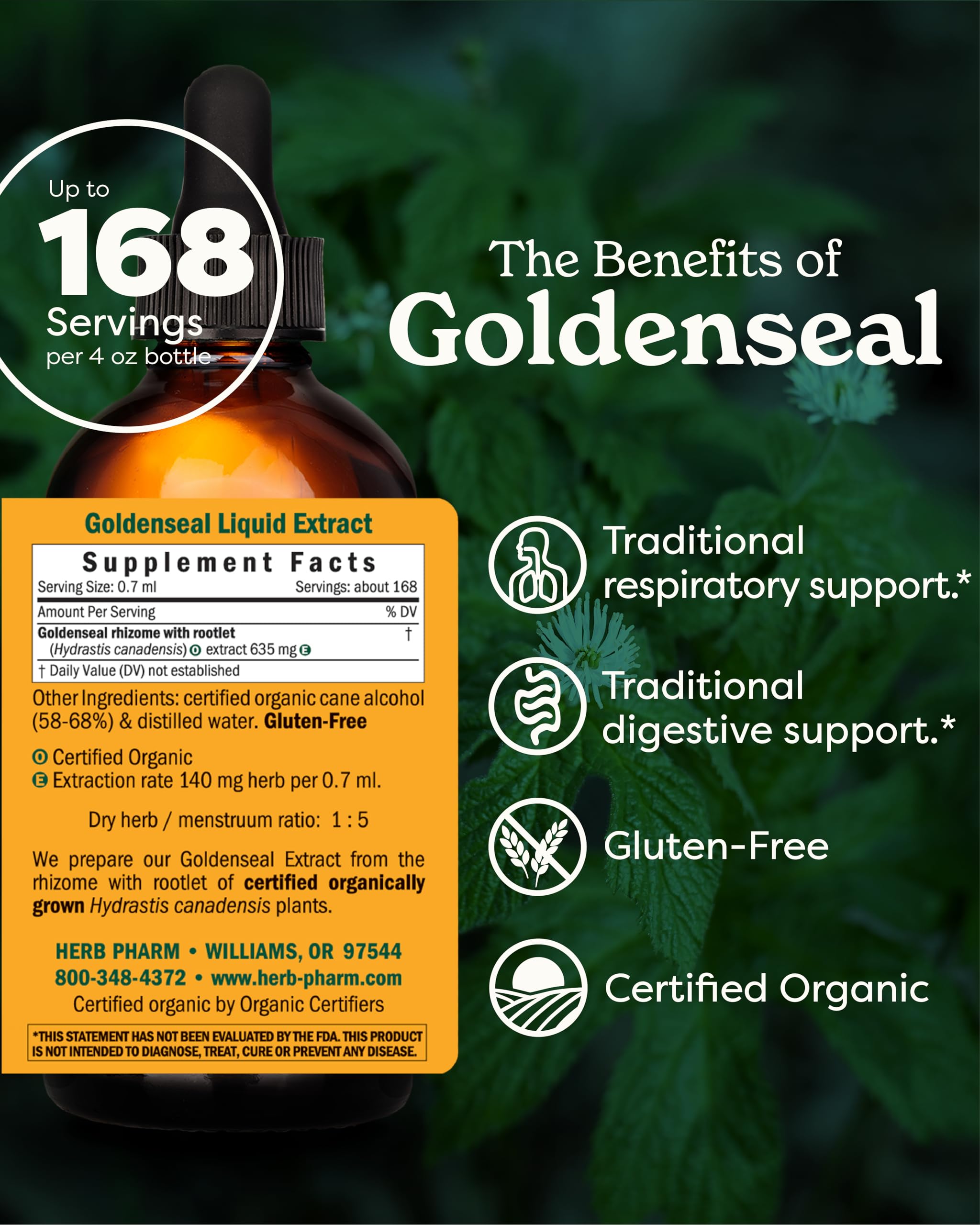 Herb Pharm goldenseal health benefits