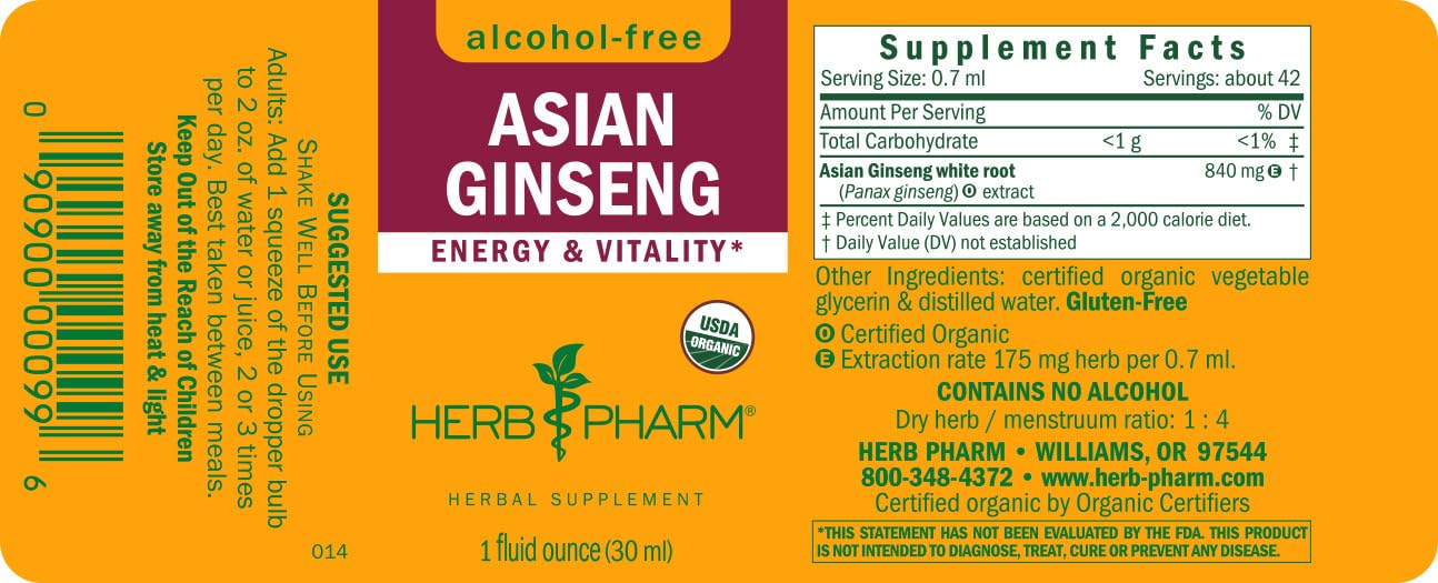 Herb Pharm herbal ginseng tonic