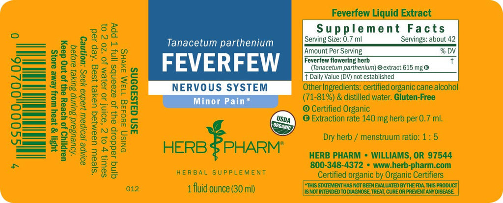 Herb Pharm herbal remedy for migraines