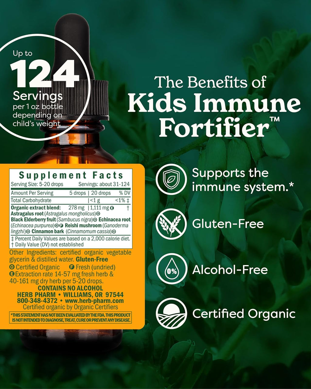 Herb Pharm immune support for kids