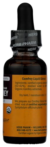 Herb Pharm organic comfrey benefits