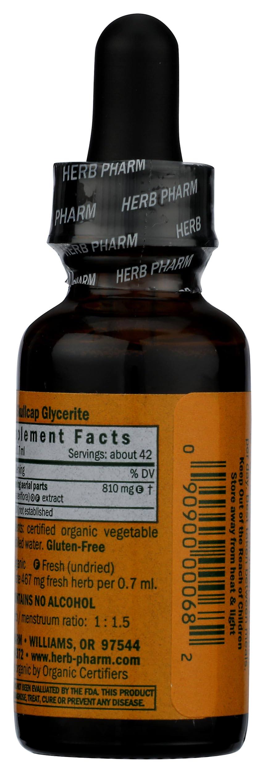 Herb Pharm Skullcap for natural calmness