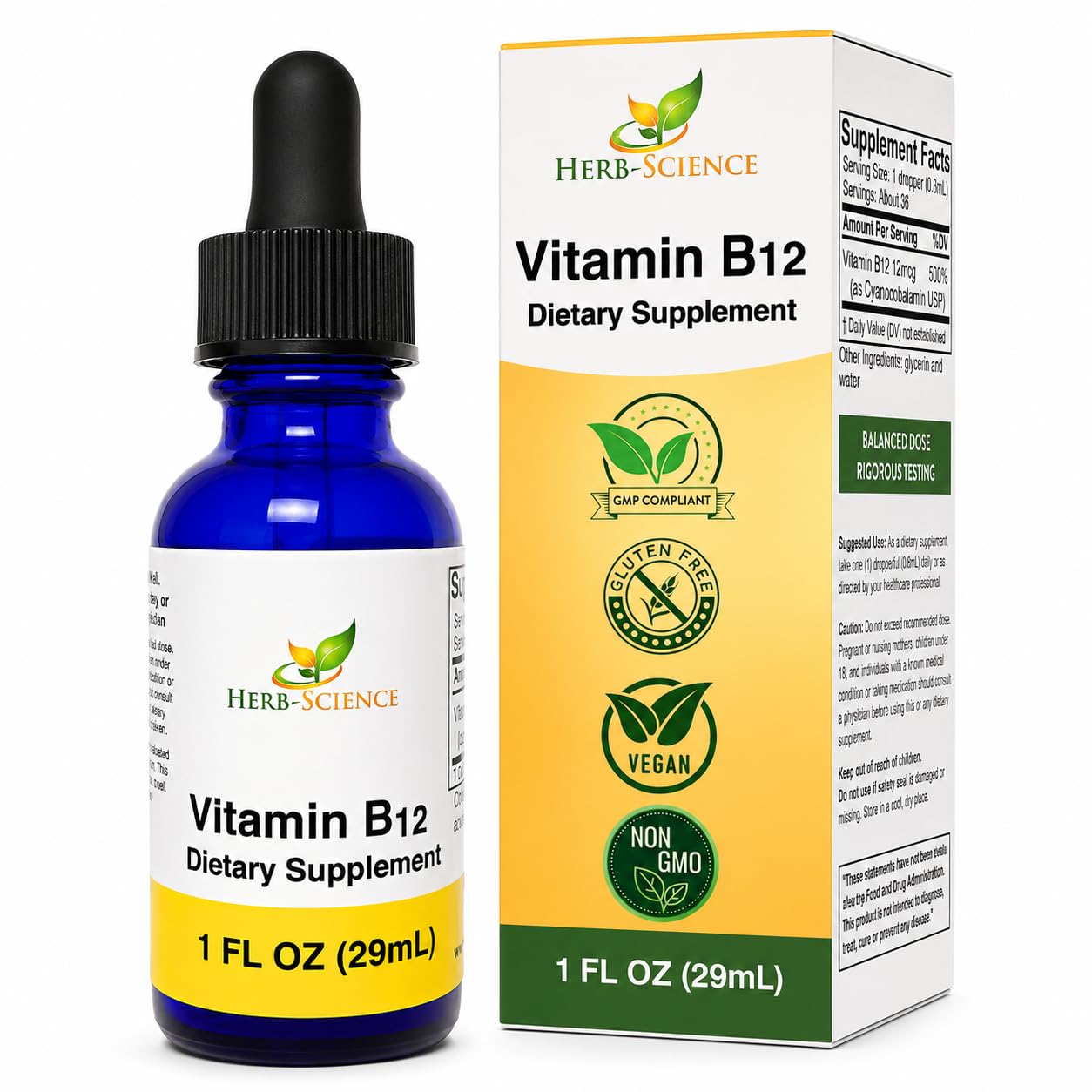 Herb-Science liquid vitamin B12 drops
