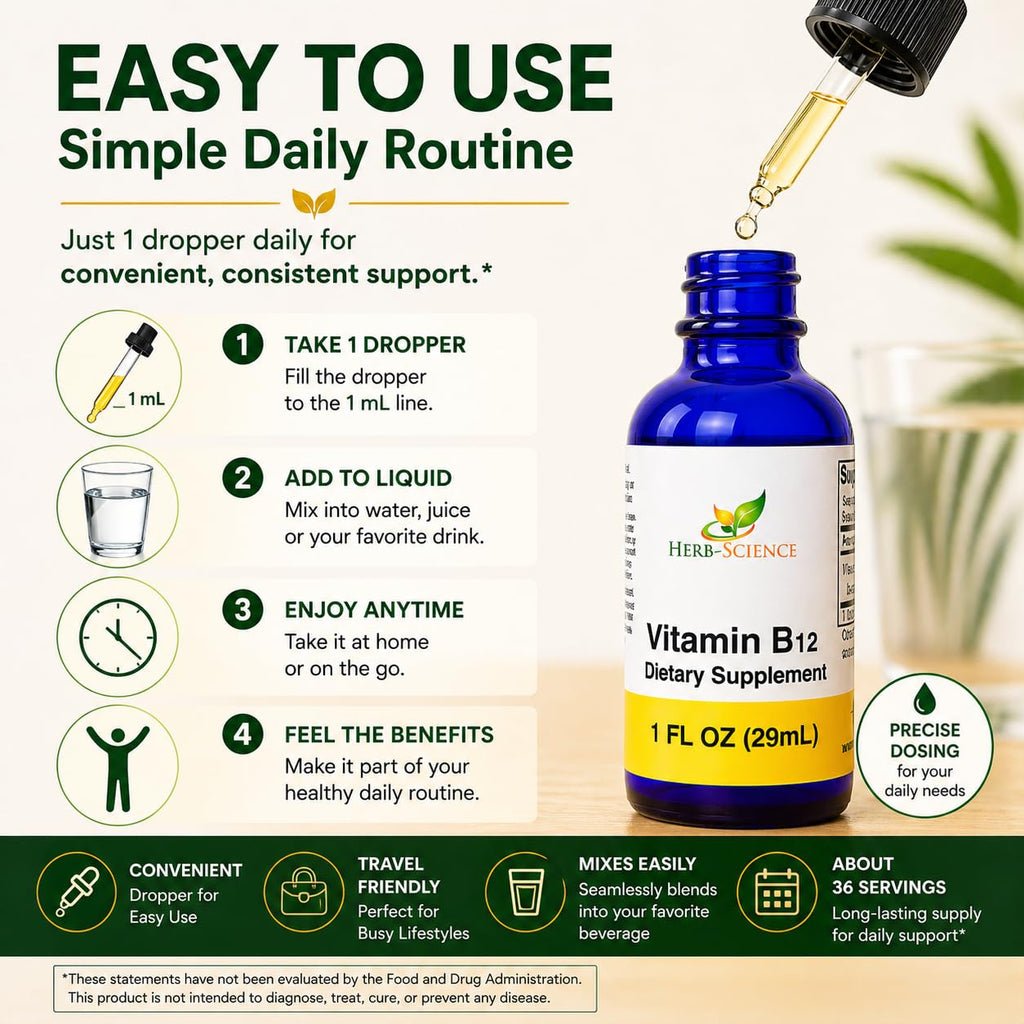 Herb-Science vitamin B12 for vegans