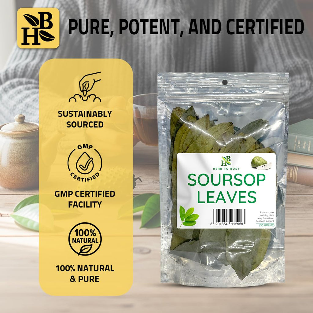 Herb To Body soursop tea infusion