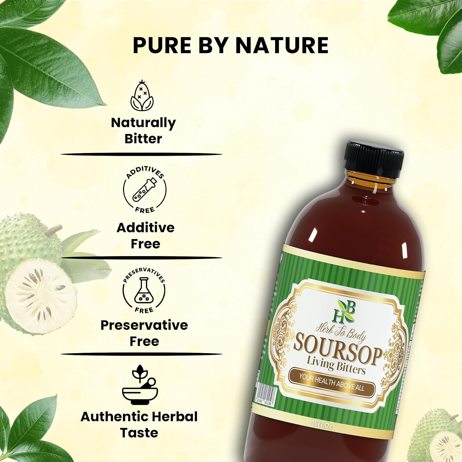 Herb To Body soursop tea infusion