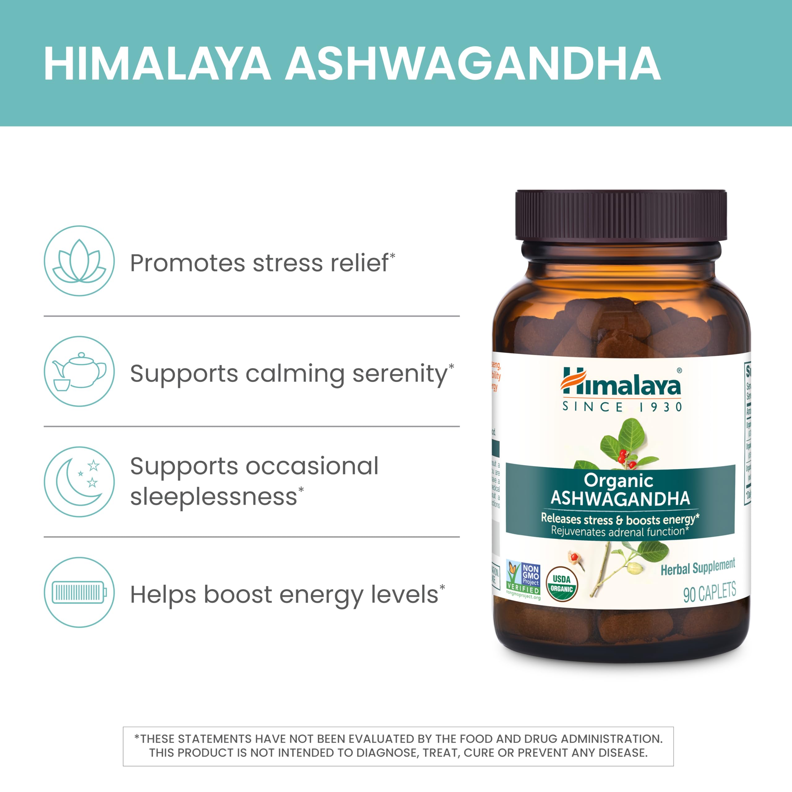 Herbal adrenal support with ashwagandha