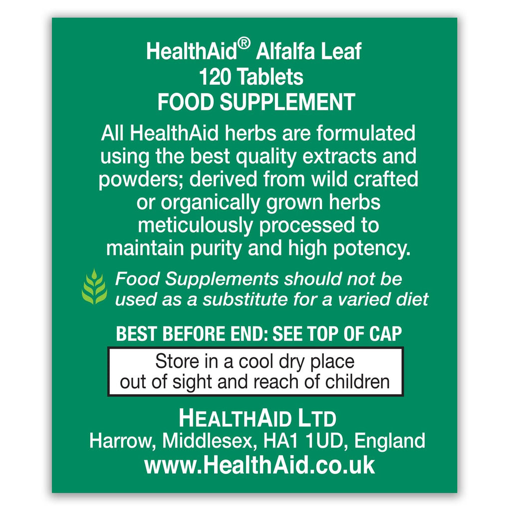 herbal alfalfa for digestive health