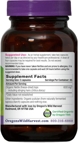 herbal allergy support with nettle