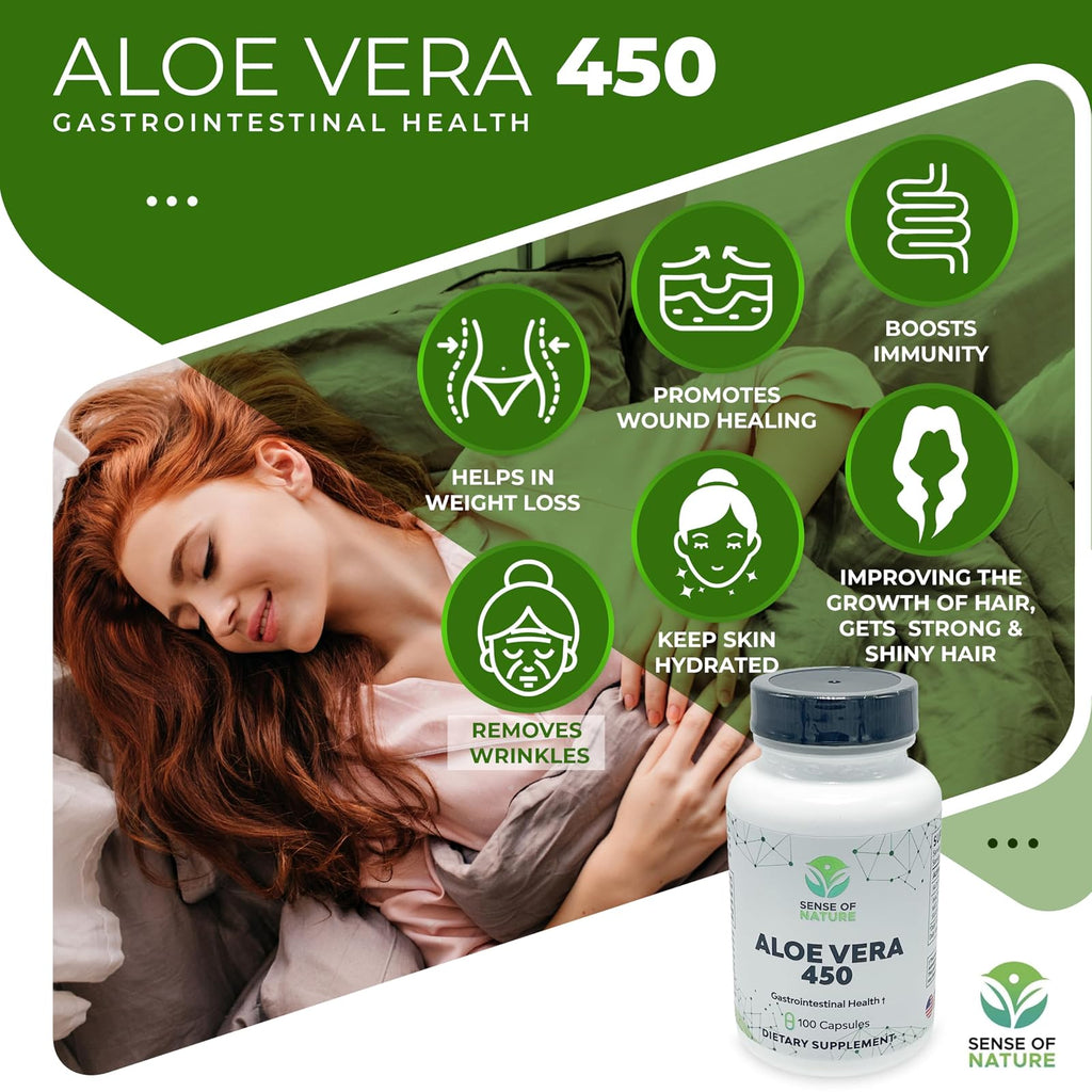 Herbal Aloe Vera capsules for wellness