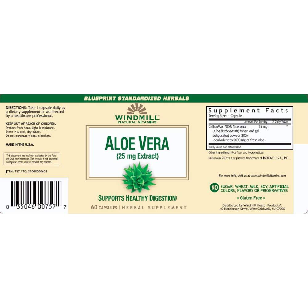 herbal aloe vera supplement pack of 2