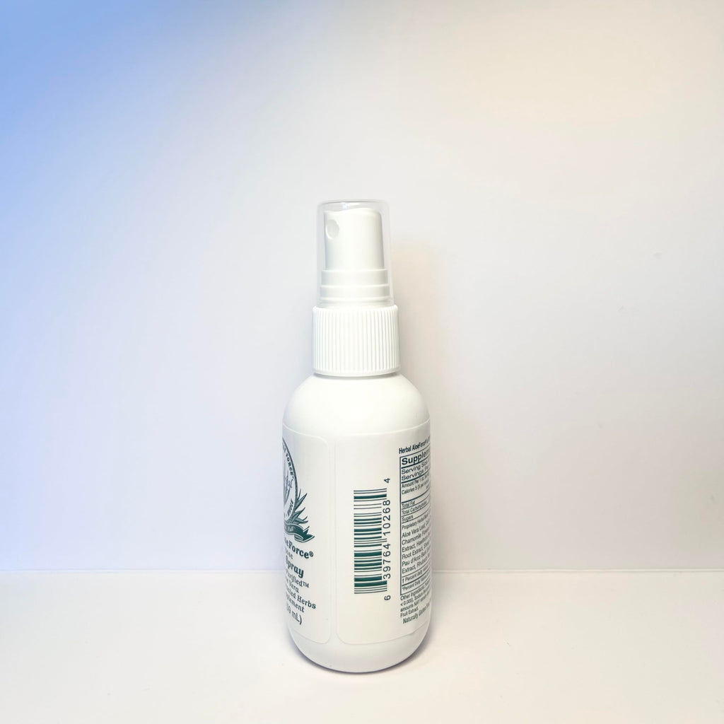Herbal AloeForce throat spray usage