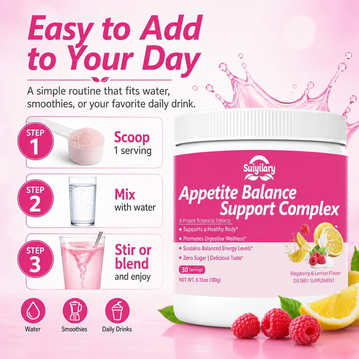 Herbal appetite support beverage