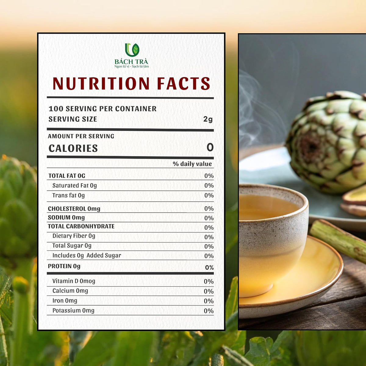 herbal artichoke tea for detox