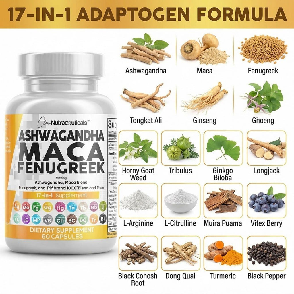 Herbal ashwagandha capsules for better sleep