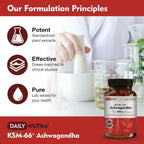 Herbal ashwagandha capsules for daily use