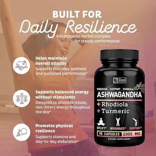 Herbal ashwagandha capsules for wellness