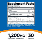 Herbal ashwagandha extract gummies for wellness