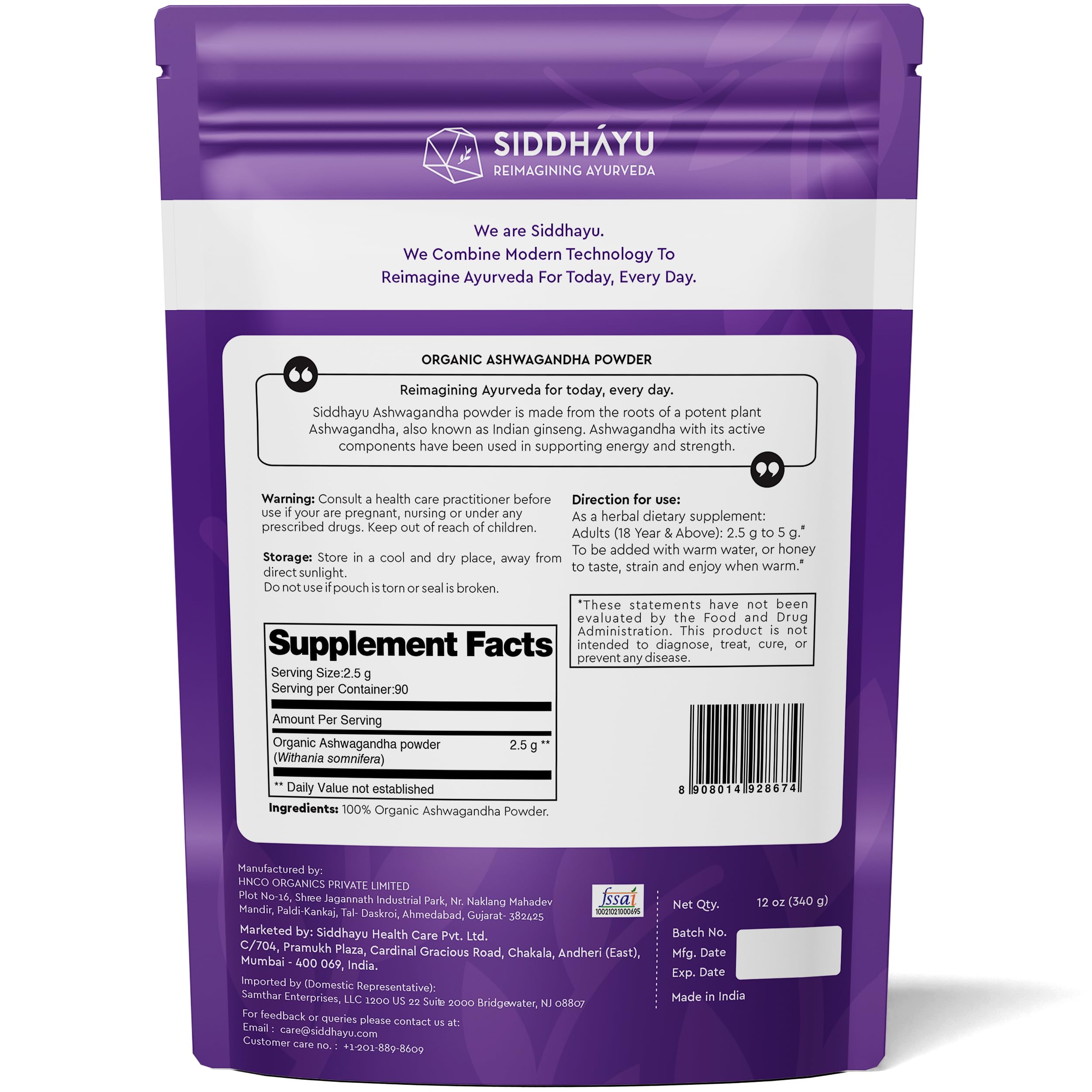 Herbal ashwagandha for holistic wellness