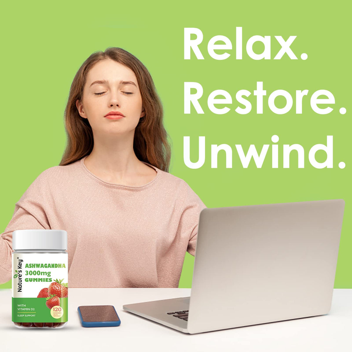 Herbal ashwagandha gummies for better sleep