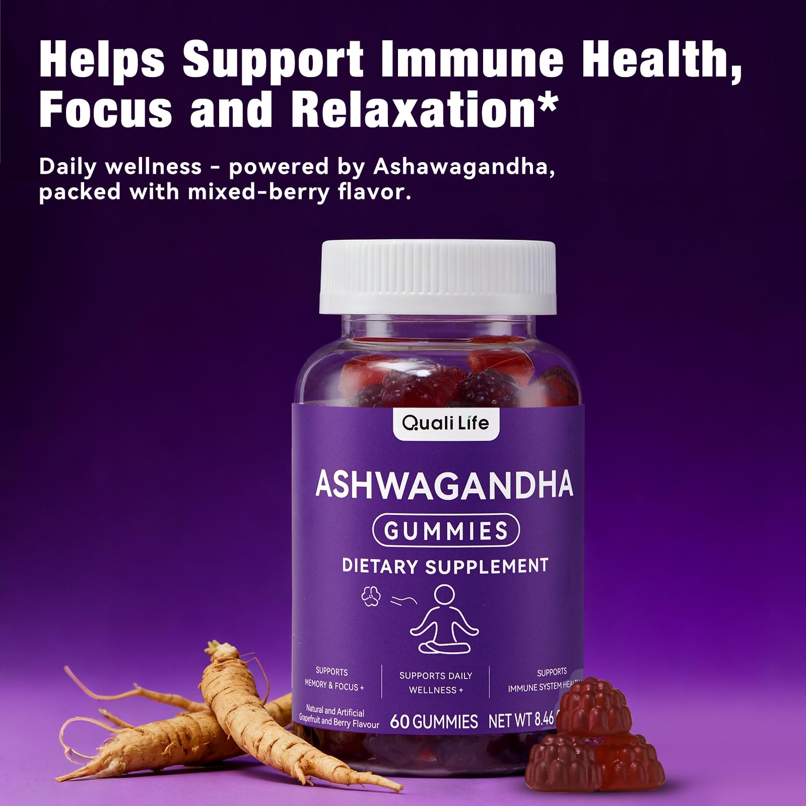 Herbal Ashwagandha gummies for better sleep