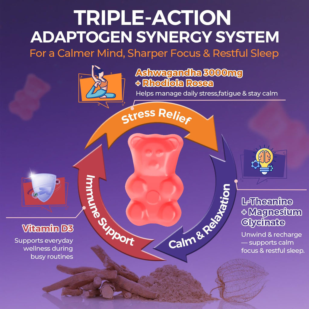 Herbal ashwagandha gummies for better sleep
