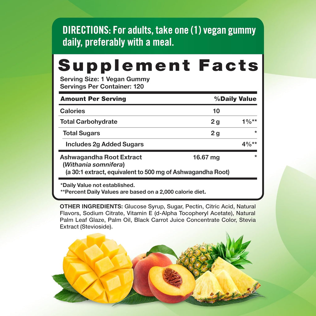 Herbal ashwagandha gummies for daily wellness