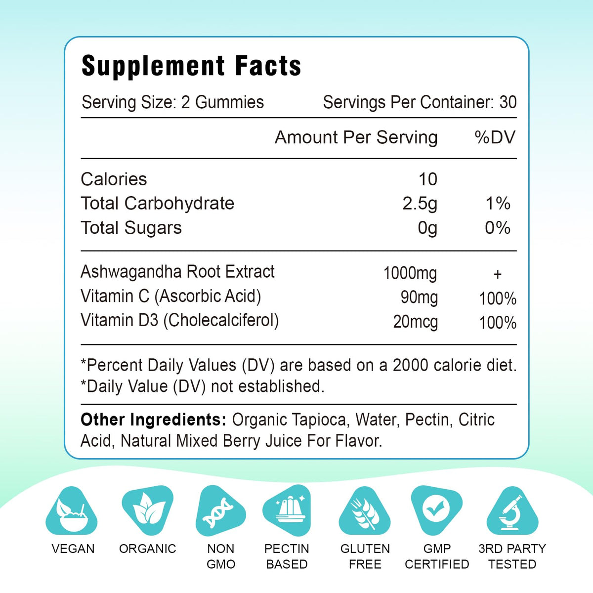Herbal Ashwagandha gummies for daily wellness