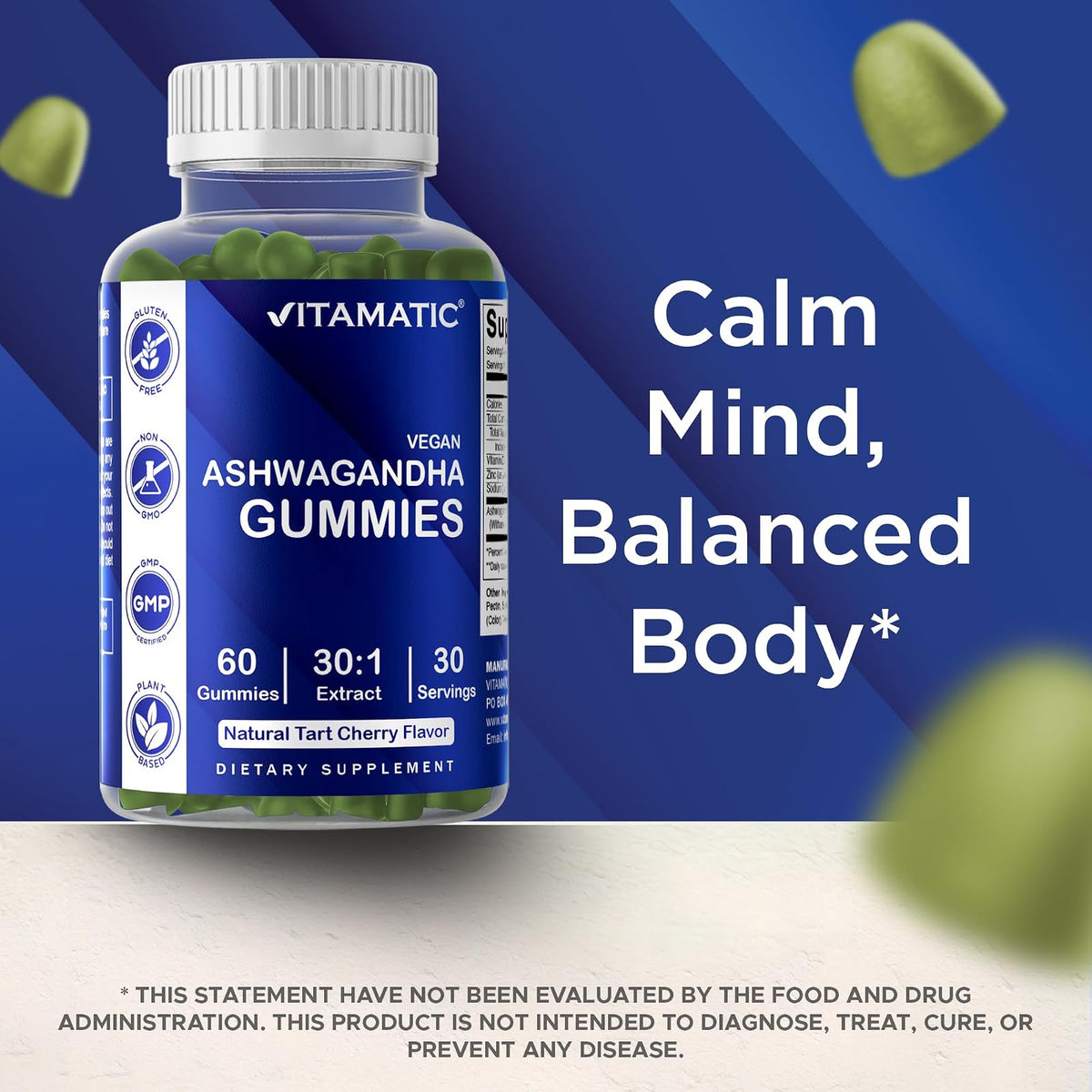 Herbal ashwagandha gummies for relaxation