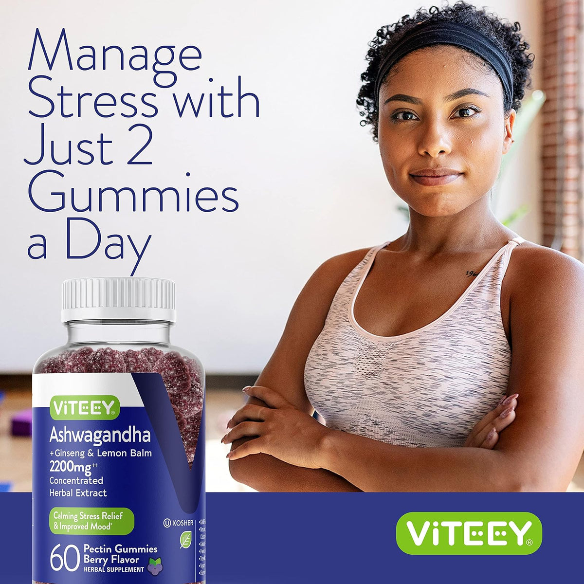 Herbal ashwagandha gummies with KSM-66