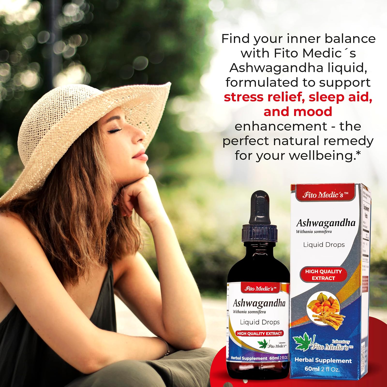 Herbal Ashwagandha liquid energy booster