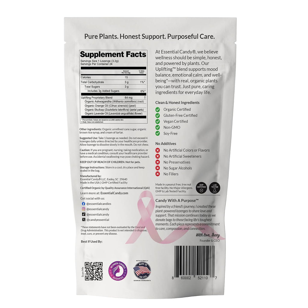 Herbal ashwagandha lozenges for relaxation